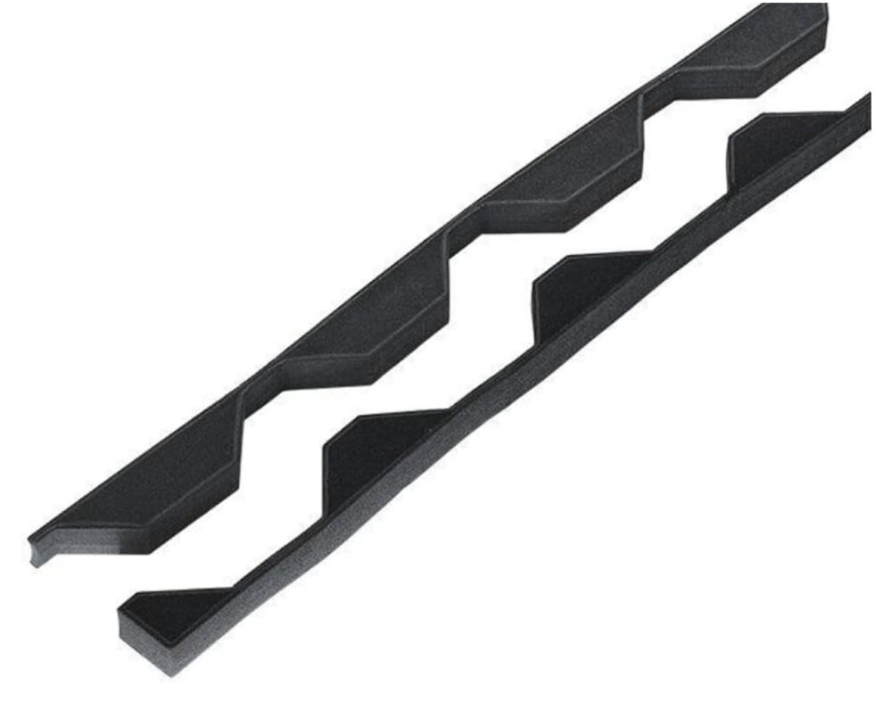 Pairs of profiled foam fillers to fit 34/1000 Supaseal (25mm) Black ...